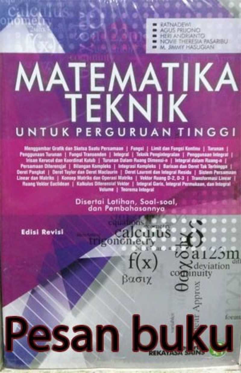 Promo Buku Matematika Teknik Untuk Perguruan Tinggi (edisi Revisi ...