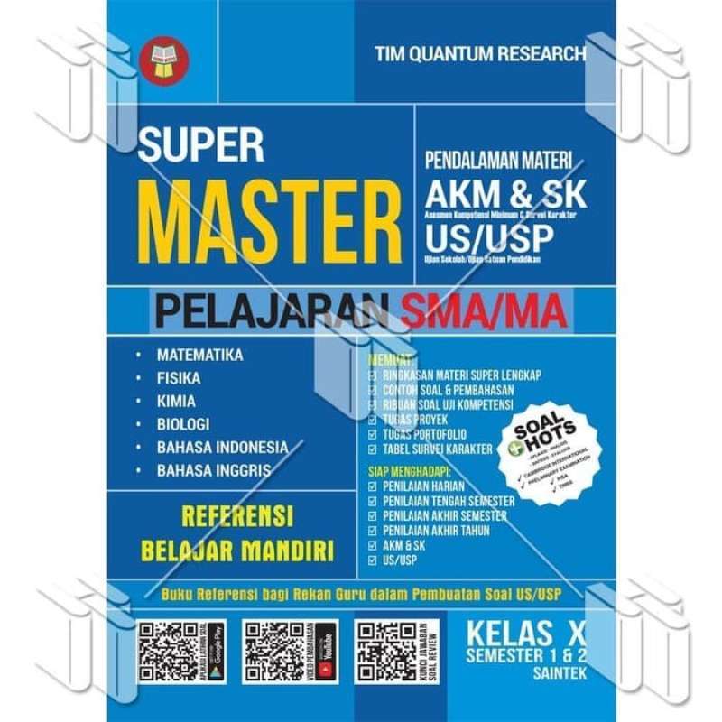 Promo Buku Super Master Sma/ma Kelas X - Saintek - Akm & Sk, Us/usp Diskon 23% Di Seller Zawaru ...