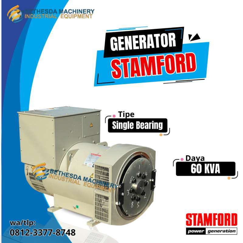 Jual Generator Genset 3 Phase 60 Kva 3 Phase 48 Kw Stamford Alternator ...