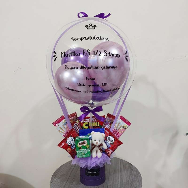 Jual Snack Bucket Balon/ Buket Balon Snack Wisuda Ulang Tahun Grand ...