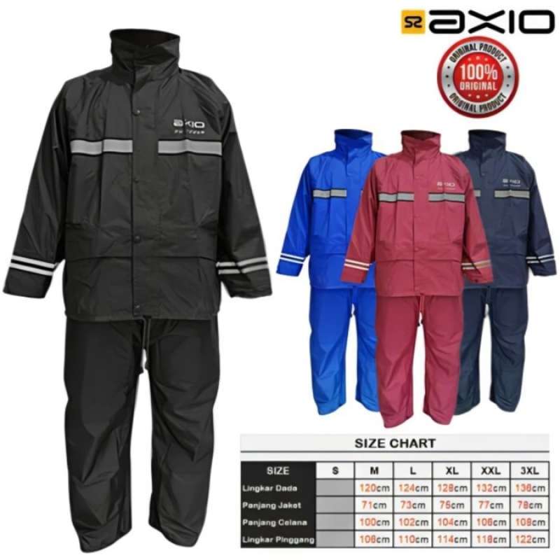 Promo Jas Hujan Axio 882 O.r.ig.in.al 1000% / Mantel Axio / Rain Coat ...