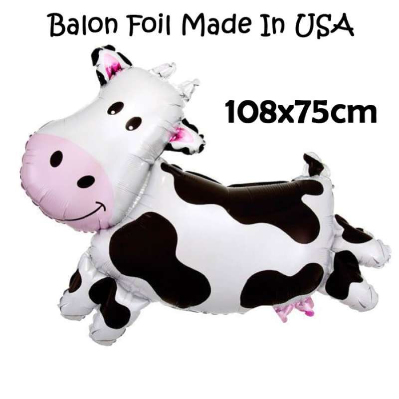 Promo Balon Foil Cow Bodyshape 30in Made In Usa / Balloon Hewan Animal ...