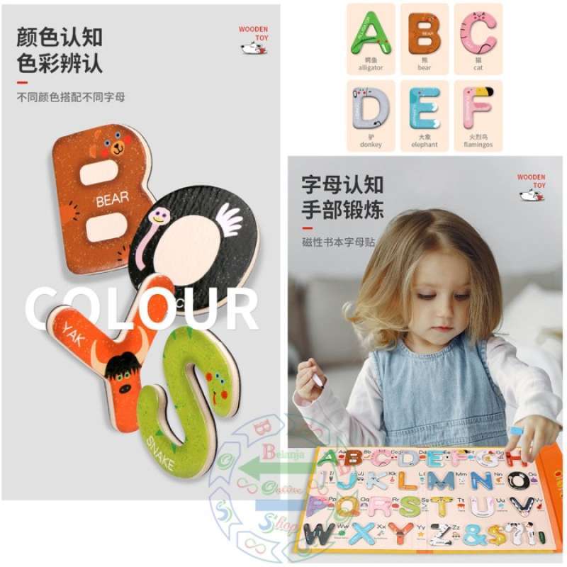 Promo Buku Papan Magnetik Alfabet A-z / Magnetic Alphabet Book ...
