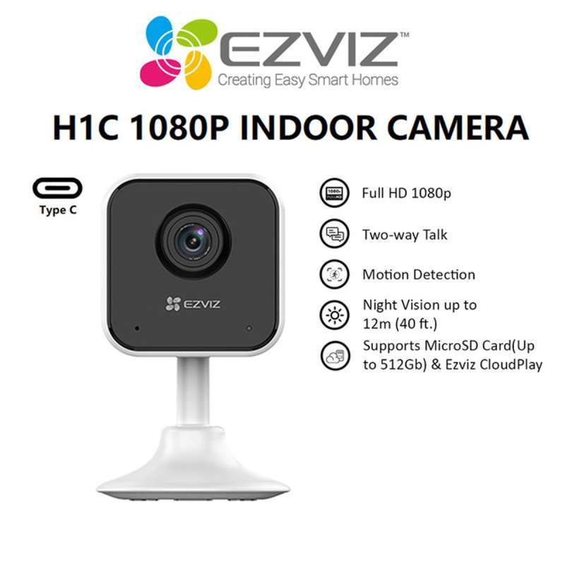 Jual Ezviz H1c Smart Home Wifi Ip Camera Indoor Cctv Type C Full Hd ...