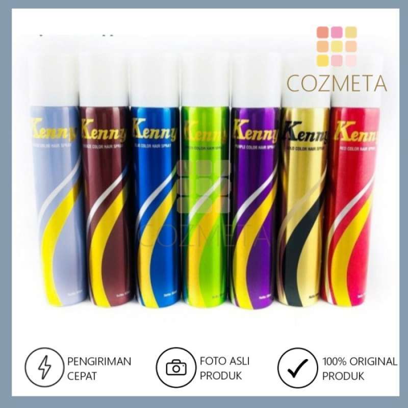 Jual Kenny Color Hair Spray Temporary Hairspray Rambut Warna 50ml ...