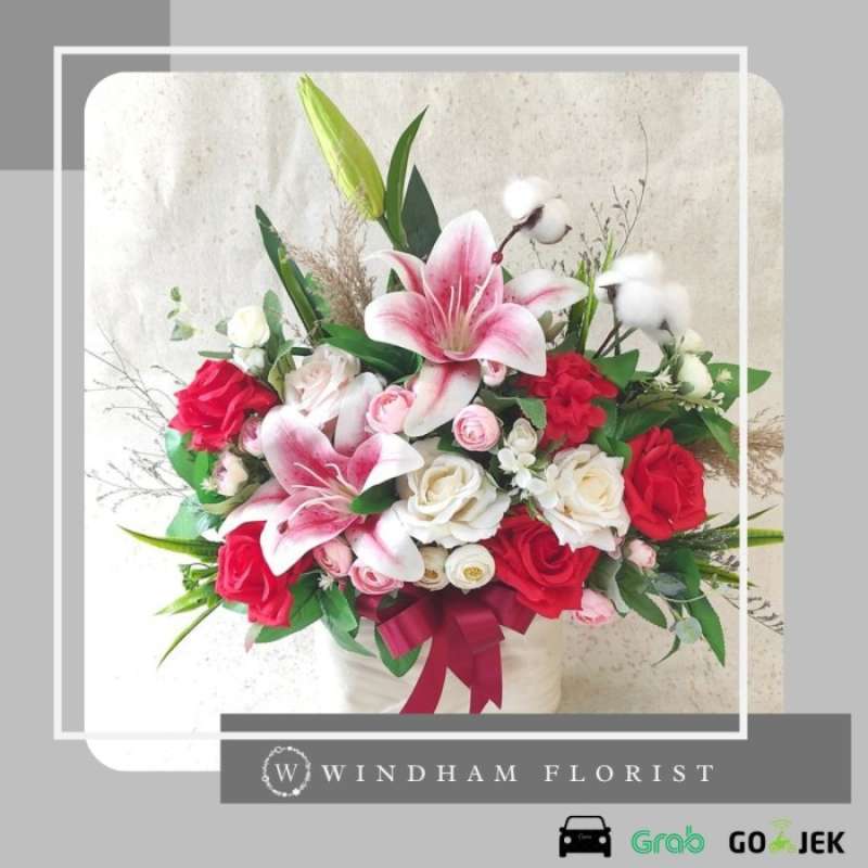 Jual Rangkaian Bunga Vas Artificial Kembang Palsu | Windham Florist Di ...