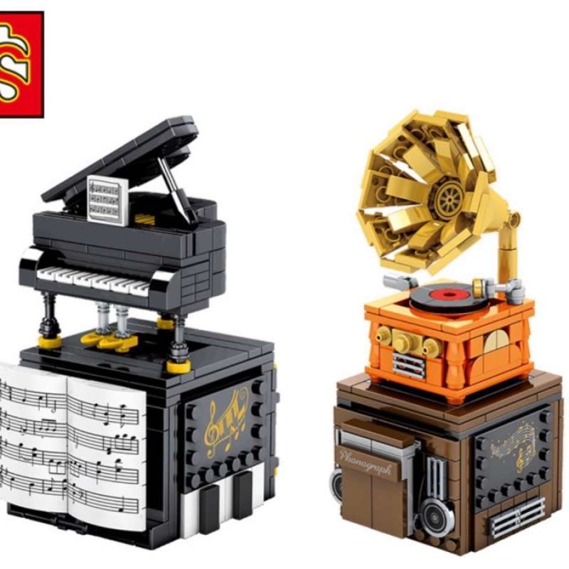 Jual Nano Lego Block/ Music Block Piano Gramophone Grammy Bluetooth ...