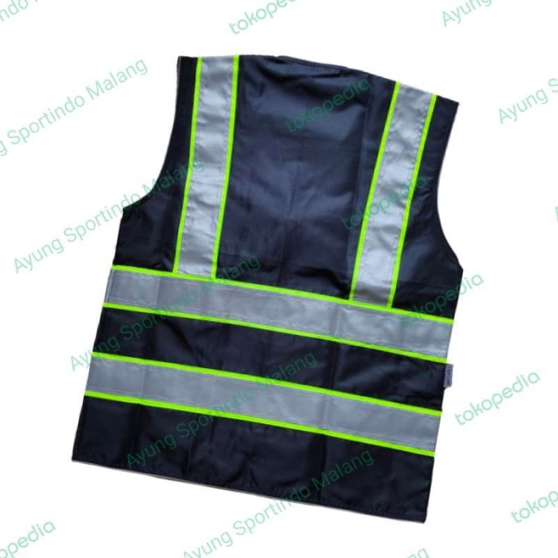 Jual Rompi Kerja Lapangan Vest Safety K3 Hitam Scothlite 3m Reflector ...