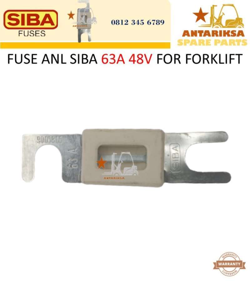 Jual Fuse Siba Sekring 63a 48v Putih Forklift Fuses German Model V-fuse ...