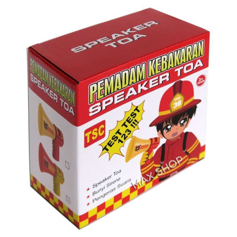 Jual Mainan Anak Pemadam Kebakaran Dan Polisi Speaker Toa Megaphone ...