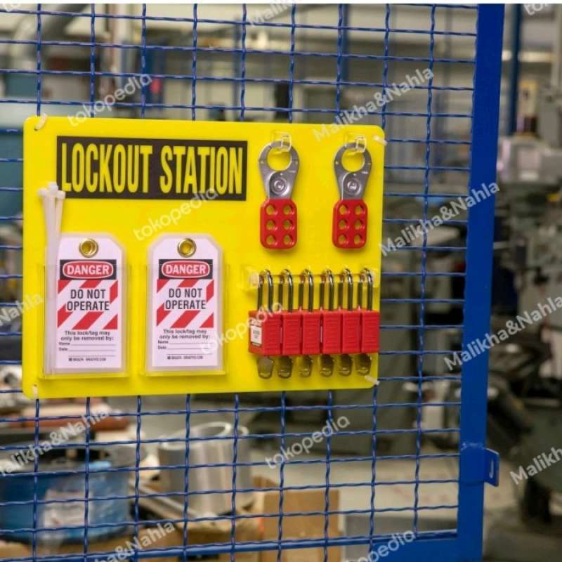 Jual Lockout Tagout Station With Loto Devices. Lock Out Tag Out Kit ...