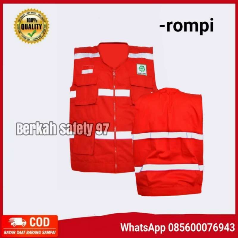 Jual Rompi Kerja Proyek Baju Rompi Safety K3 Baju Kerja, Werpack Kerja ...
