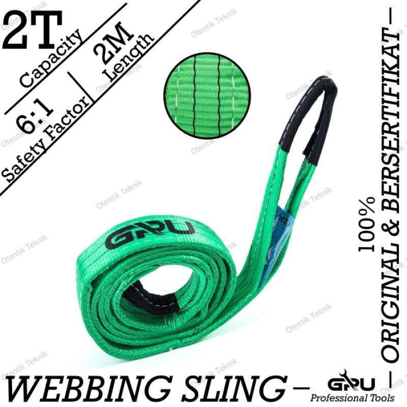 Jual Webbing Sling Belt 2 Ton X 2 Meter - Tali Sabuk 2t X 2m - Webing ...