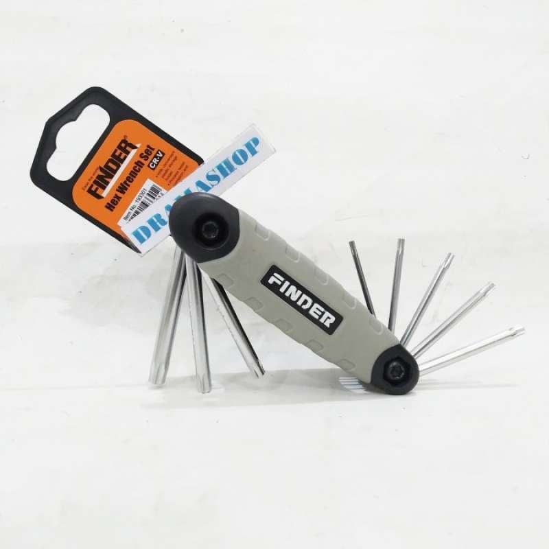 Jual Hex Key Kunci L Bintang Lipat Mini Kecil Folding Torx Key Set 8pcs ...