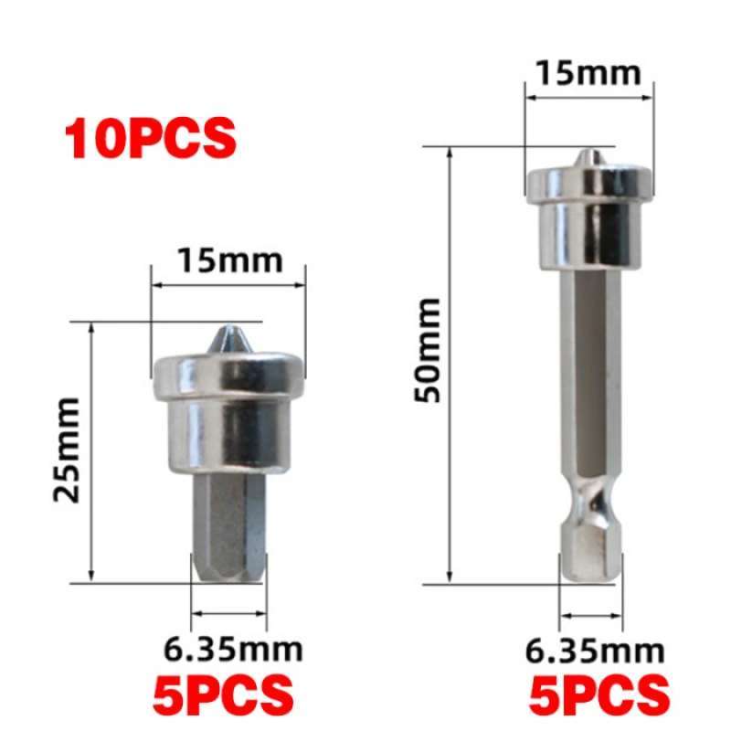 Jual 10pcs Mata Obeng Magnet / Mata Obeng Hex Shank Magnetik 1/4 Gypsum ...