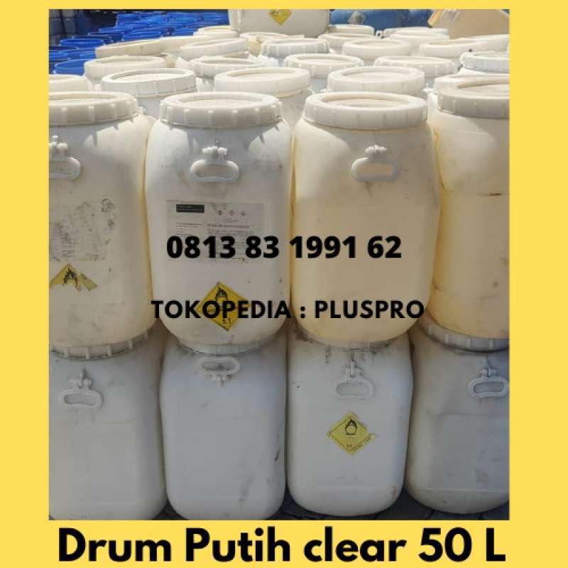 Jual Tong Jerigen 50 L Clear Tempat Sampah Kaporit Fermentasi Di Seller ...