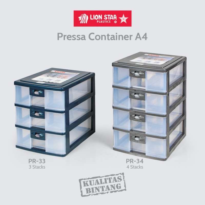 Jual Laci Rak Serbaguna Plastik Lion Star Pr-33 Pressa Container A4 ...