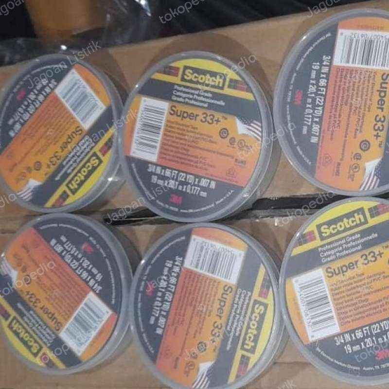 Jual 3m Scotch Super 33+ Isolasi Listrik Professional Vinyl Electrical ...