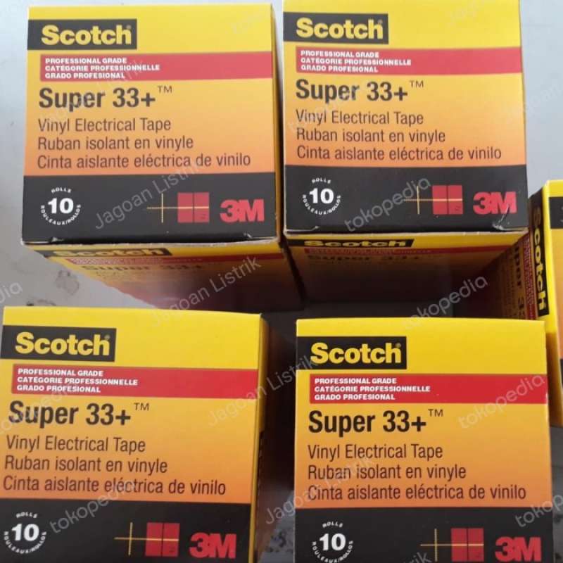 Jual 3m Scotch Super 33+ Isolasi Listrik Professional Vinyl Electrical ...