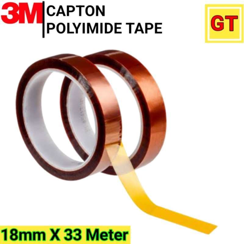 Jual Isolasi Tahan Panas 3m Kapton Polyimide Tape Original Rekat Kuat 18mm Di Seller Aghanim ...