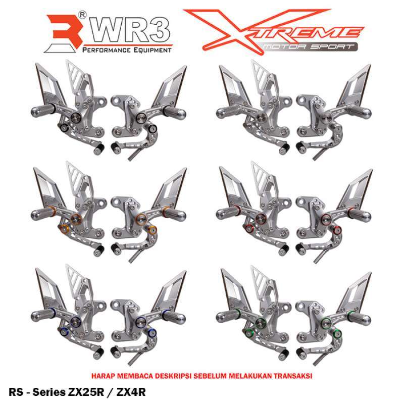 Promo Footstep Underbone Rearset Racing Wr3 Rs - Series Zx25rr Zx25r ...