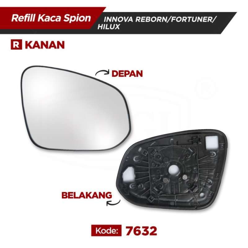 Jual Kaca Spion Refill - Spion Mobil Innova Reborn / Fortuner / Hilux ...
