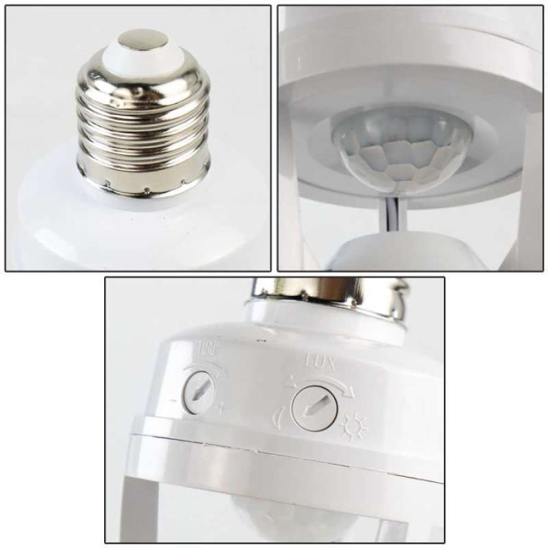 Jual Fiting Lampu Sensor Gerak Cahaya Ulir E27 Adjustable Lux Time ...