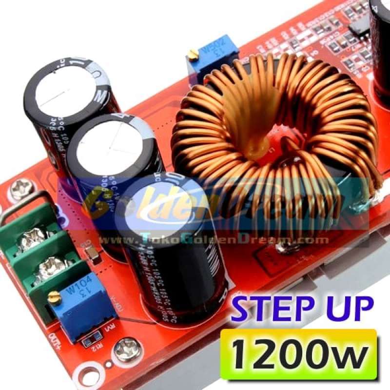 Jual Step Up 1200w 20a Dc 10-60v To 12-80v Boost Power Supply Charger ...