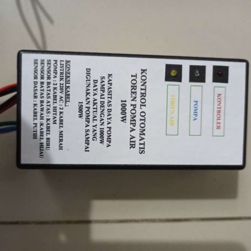 Jual Kontrol Otomatis Sensor Tandon Toren Pompa Air 1000 Watt - Drain ...