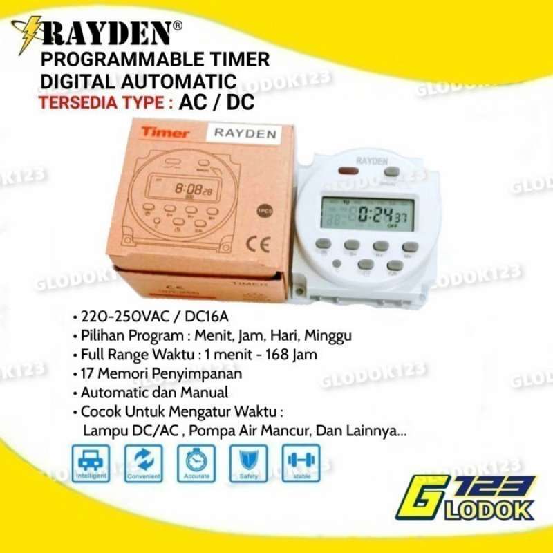 Jual Digital Timer 16a Ac220v Dc 12v Saklar Otomatis On Off Listrik ... Jual Digital Timer 16a Ac220v Dc 12v Saklar Otomatis On Off Listrik ...