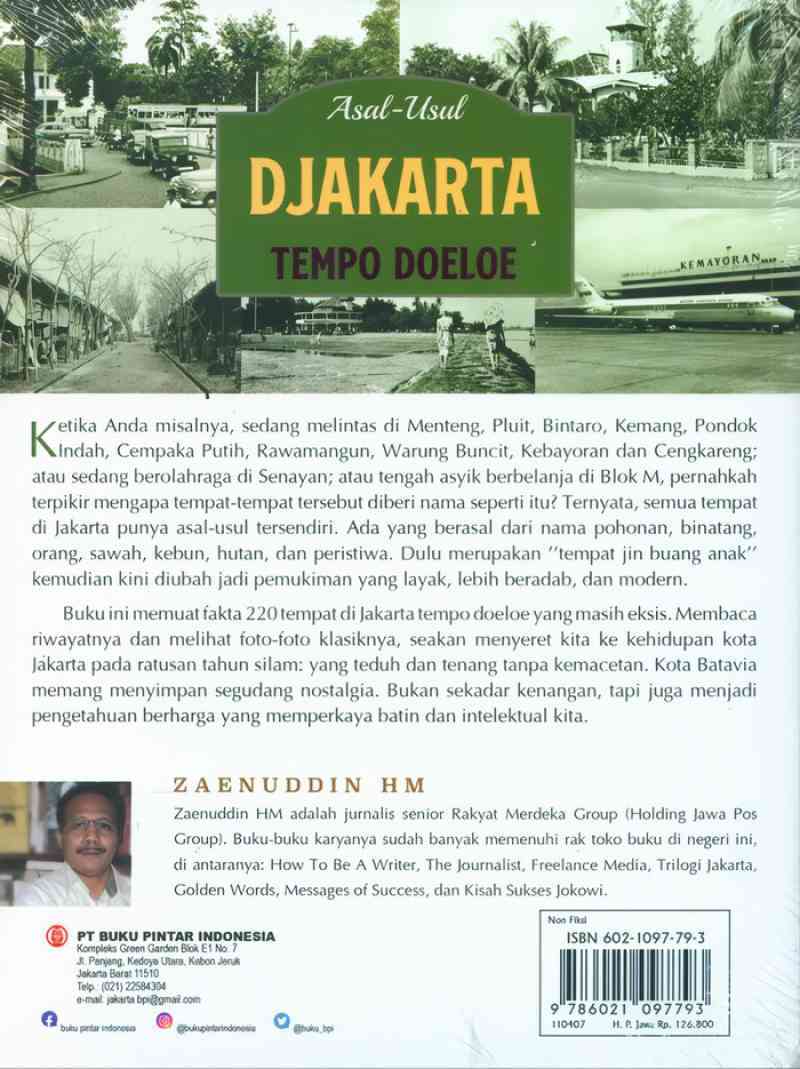Promo Buku Asal-usul Djakarta Tempo Doeloe - Zaenuddin Hm Diskon 23% Di ...