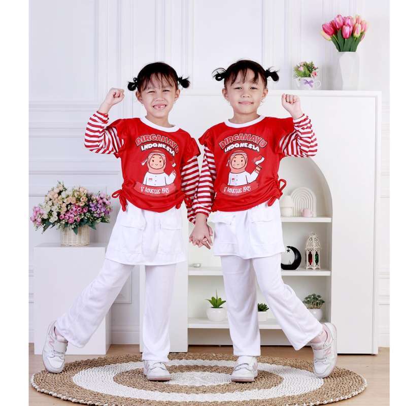Jual Baju Kaos Merah Putih Anak Kekinian Terbaru - Harga Promo Juli 2024 | Blibli
