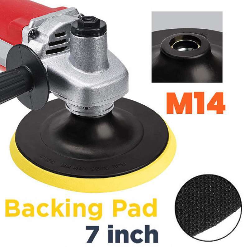Jual Backing Plate Pad 7 Inch 180mm Baut M14 Tatakan Amplas Velcro ...