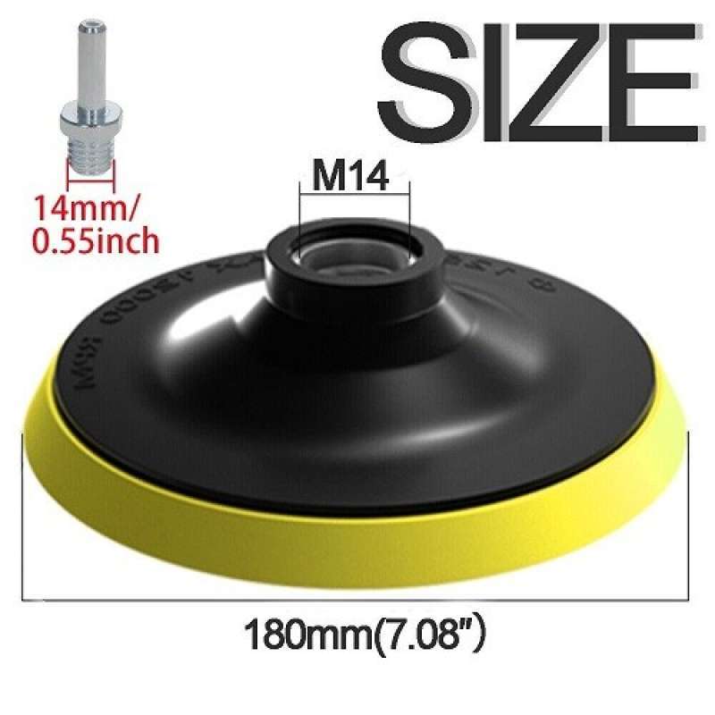 Jual Backing Plate Pad 7 Inch 180mm Baut M14 Tatakan Amplas Velcro ...