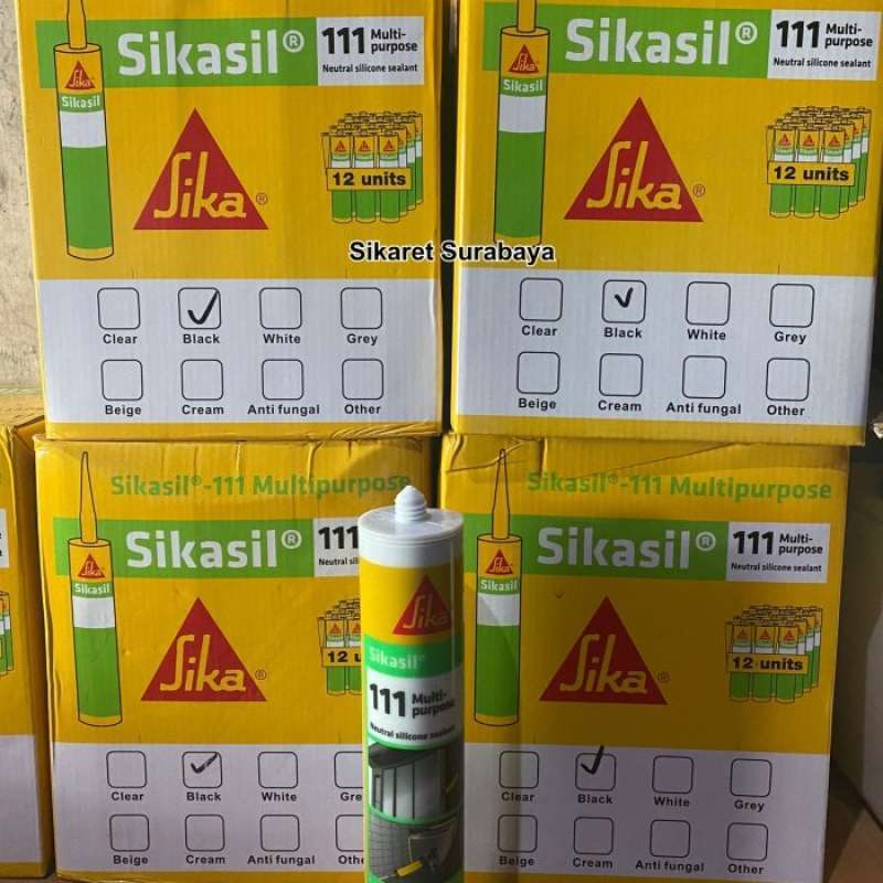 Jual Sika Sikasil 111 Multipurpose Sealent Silicone White Grey - Putih ...