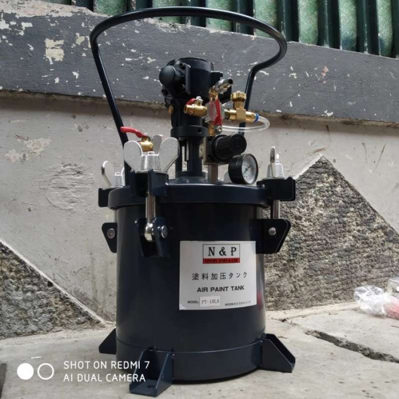 Jual Paint Pot Alat Pengaduk Cat N & P - Paint Tank Pt - 10 Liter Di ...