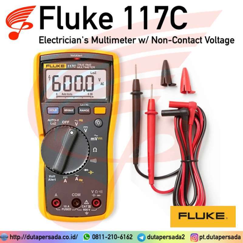 Jual Fluke 117 Electrician's Multimeter With Non-contact Voltage Di ...