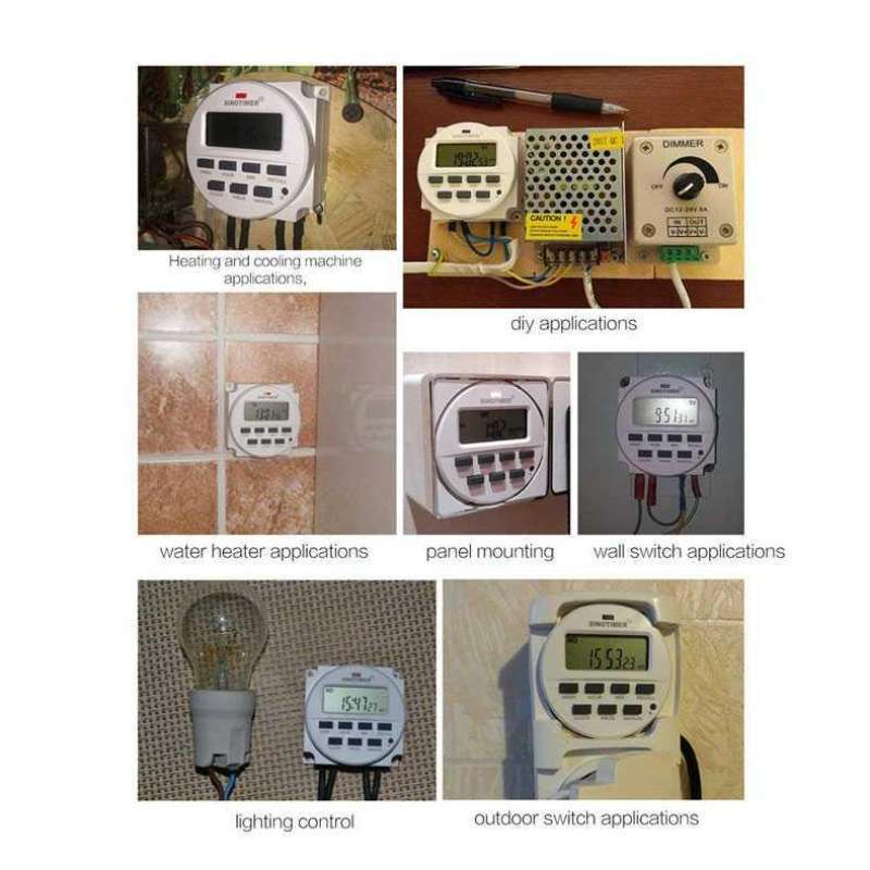 Jual Sinotimer Programmable Digital Timer Switch Relay 16 Program 220v 16a Tm618n 2 Alat Serba