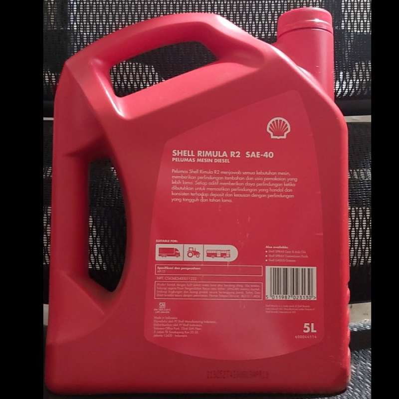 Promo Shell Rimula R2 Sae 40 Heavy Duty Diesel Engine Oil 5l Diskon ...