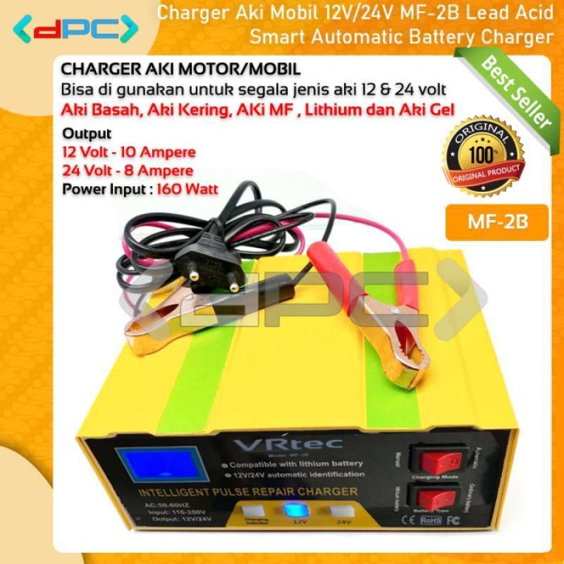 Promo Charger Aki 12v/24v 6-105ah Mf-2b Smart Battery Charger Mobil Motor Diskon Diskon 38% Di ...