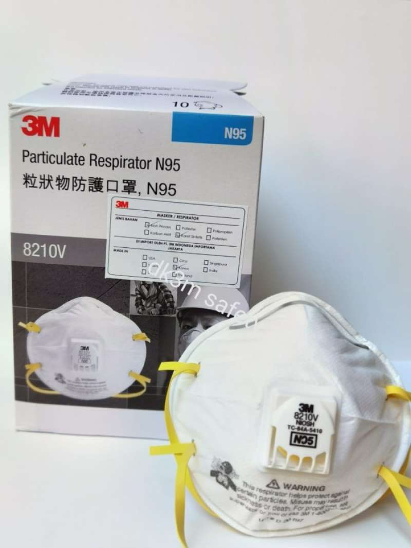 Promo 3m Masker N95 - 8210v Particulate Respirator (3m Original ...