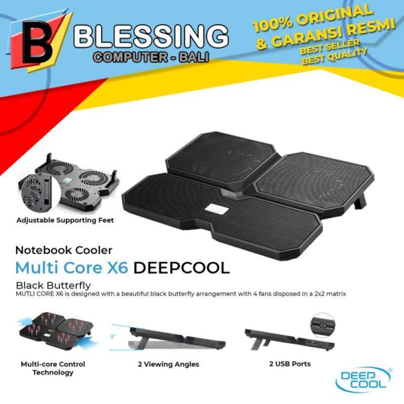 Jual Coolingpad Deepcool X6 / Deepcool Multicore X6 Cooler Notebook Di ...