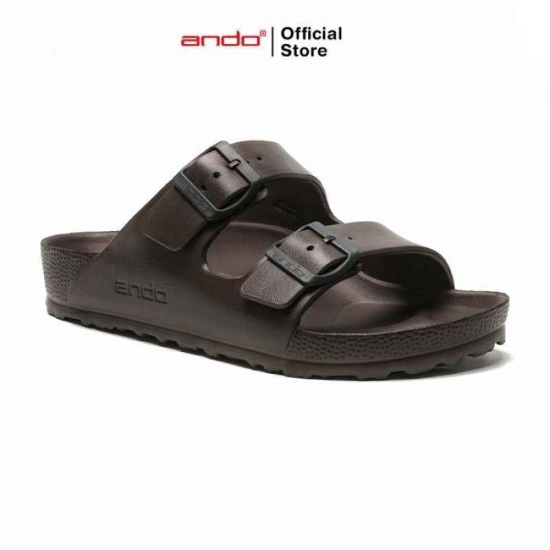 Jual Ando Official Sandal Selop Sultan Pria Dewasa - Coklat - 40 Di ...
