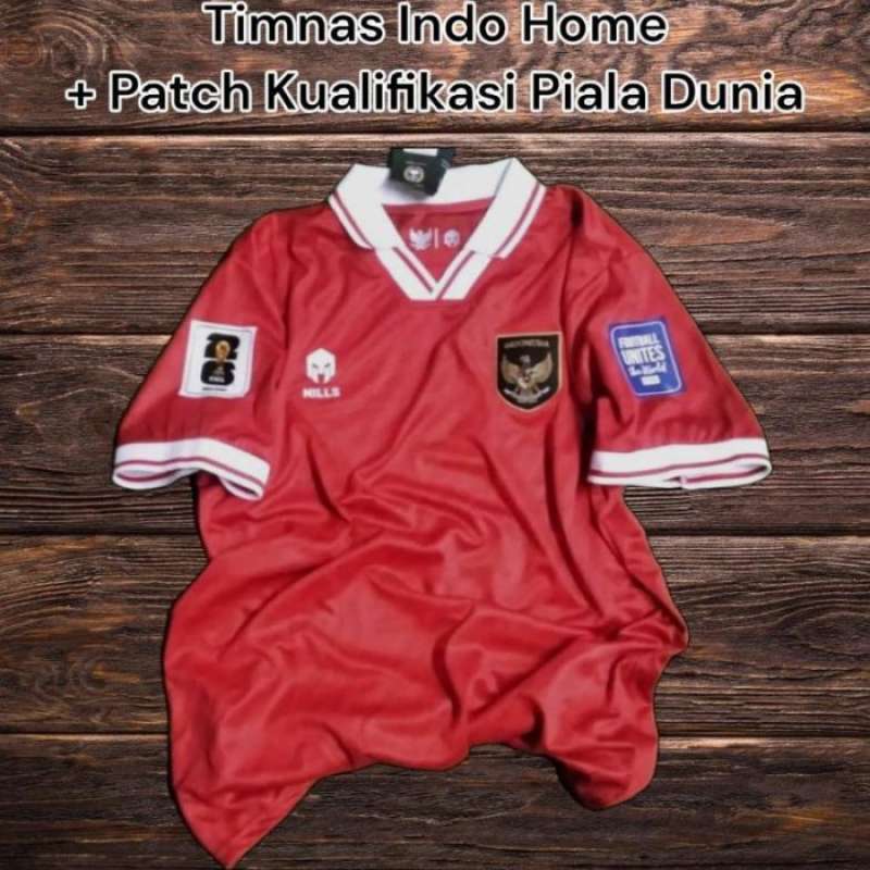 Jual Original Jersey Timnas Indonesia Plus Patch Kualifikasi Piala ...