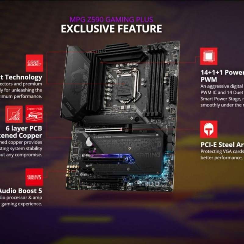 Jual Msi Mpg Z590 Gaming Plus Intel Lga1200 Motherboard Di Seller Ssk ...