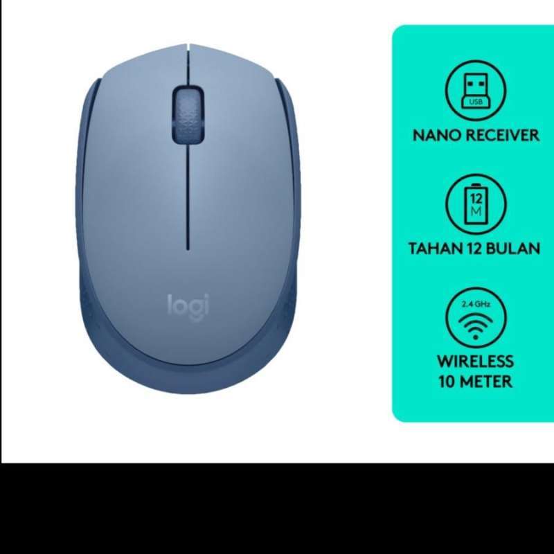 Jual Logitech M171 Mouse Wireless Untuk Windows, Mac, Chromeos - Blue ...