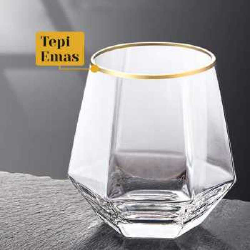 Jual One Two Cups Gelas Minuman Whiskey Coffee Milk Tea Geometry ...