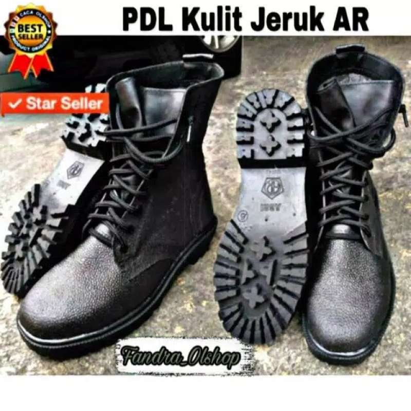 Jual Sepatu Pdl Satpam Security Hansip Linmas Kulit Jeruk Merk Ar. - 39 ...