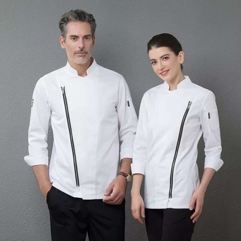 Jual Jacket Koki Chef Baju Chef Unisex Baju Koki Seragam Koki Di Seller ...