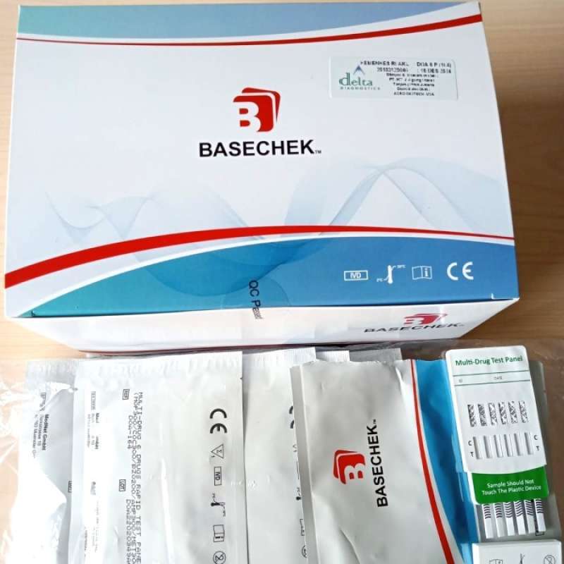 Promo Drug Test 6 Parameter Isi 25 Test Basechek Diskon 23% Di Seller ...